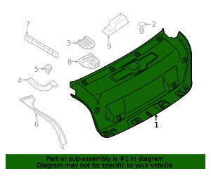 51-49-7-430-622 - Trunk Lid Trim - 2019-2023 BMW | Buy BMW Parts Now