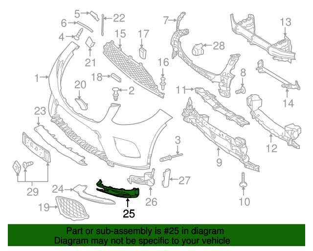 2016-2019 Mercedes-Benz Trim Bezel 292-885-47-22 | MB Parts Center