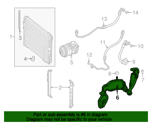 253-830-40-01 - A/C Refrigerant Suction Hose 2016-2022 Mercedes-Benz ...
