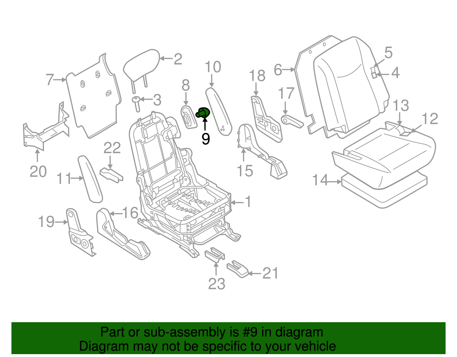 2011-2017 Nissan Quest Lever 88346-1JA1C | Nissan Parts OEM