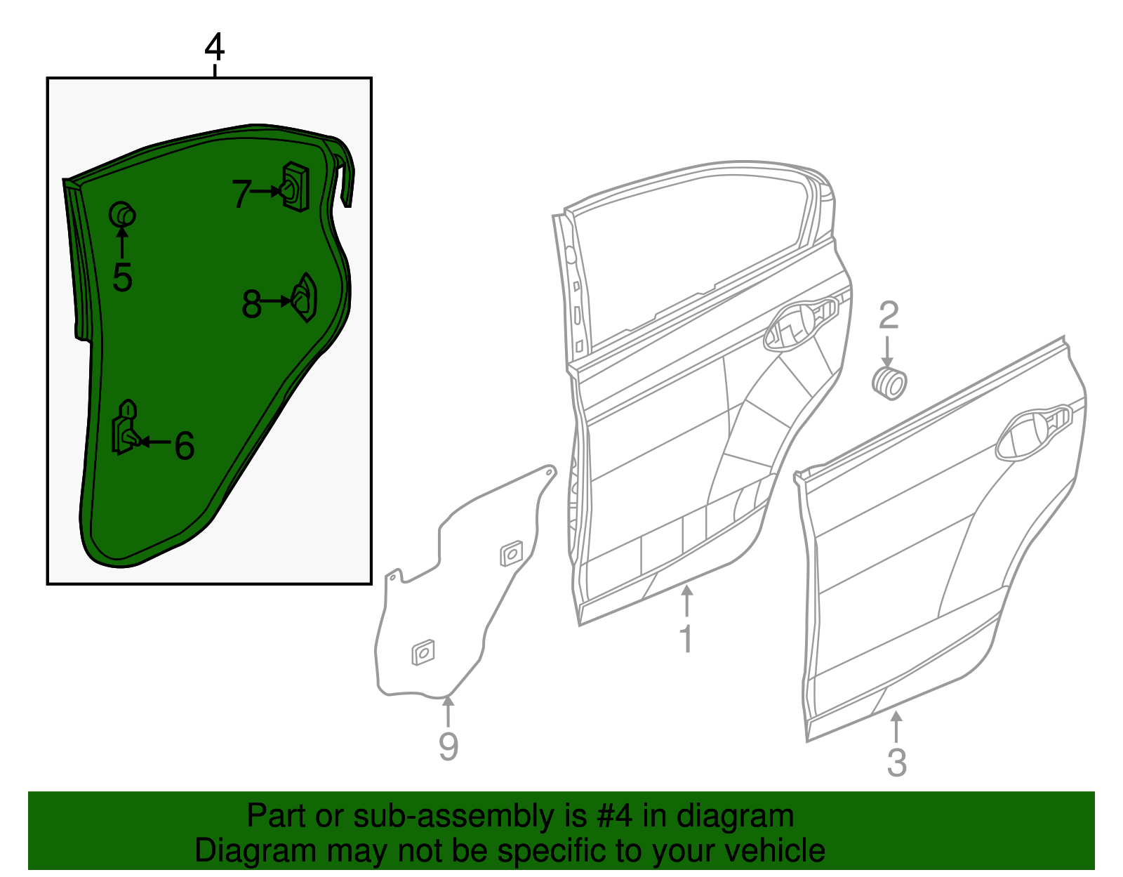 2012-2015 Honda Civic Door Weather-Strip 72850-TR3-A01 | Retail ...