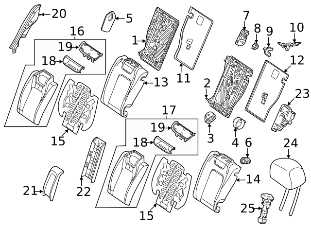 290-906-60-00 - Seat Heater Pad 2019-2023 Mercedes-Benz ...