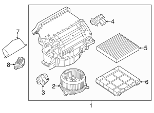 Genuine OEM Blower Motor Part# LR082160 Fits 2017-2023 Land Rover: Up ...