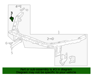2020-2021 Cadillac Side Bracket 84592844 | GMPartsDirect.com