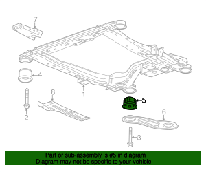 2013-2020 GM Drivetrain and Front Suspension Cradle Rear Mount 84100301 ...