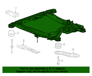 2015-2020 GM Drivetrain and Front Suspension Cradle 84100292 ...
