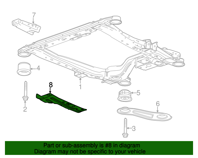 2013-2020 GM Passenger Side Engine Compartment Splash Shield 22998751 ...