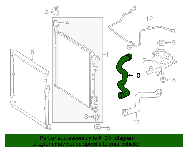 166-500-04-75 - Upper Hose 2012-2015 Mercedes-Benz | Mercedes-Benz USA ...