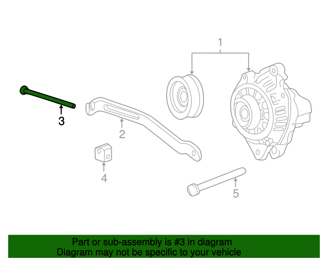 37462-02500 - Alternator Adjust Bolt 2001-2006 Kia Optima | Kia.Parts Store