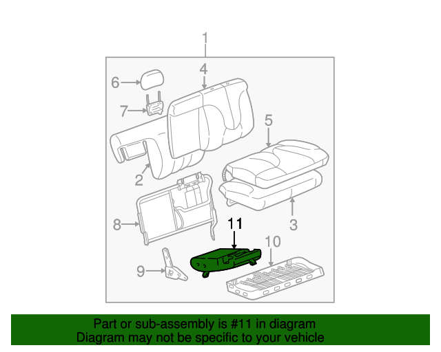 2003-2007 GM Seat Armrest 88976788 | QuirkParts