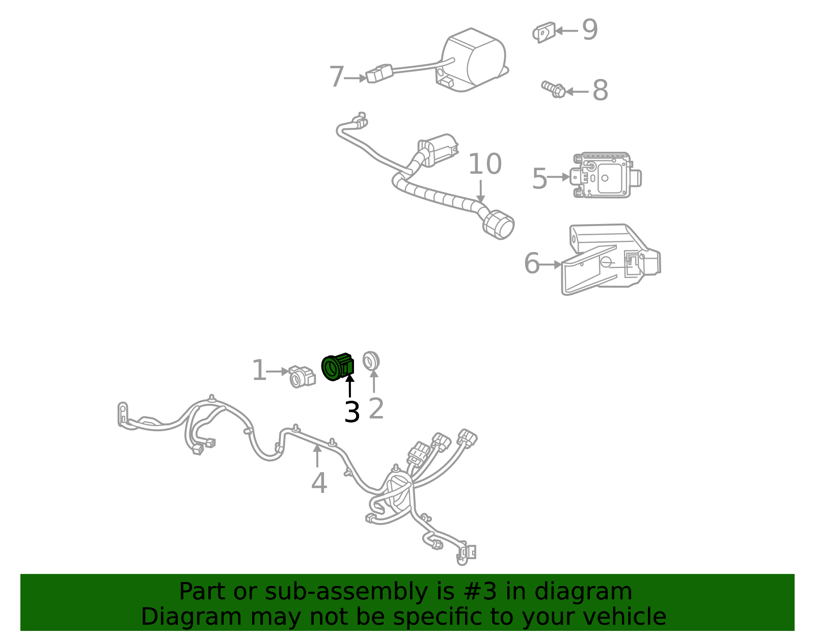 2019-2025 GM Park Sensor Bracket (Replaces Part Number 84590531 ...