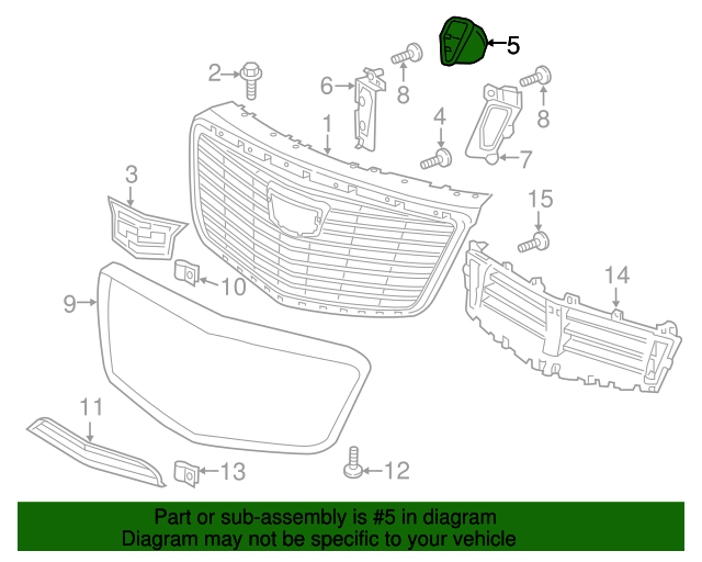 2014-2019 Cadillac CTS Air Cleaner Outlet Front Duct 22865760 GM ...