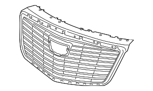 2017-2019 Cadillac CTS Front Upper Grille 84180921 | TascaParts.com