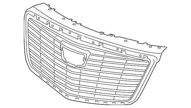 2015-2018 Cadillac CTS Front Upper Grille 23441802 GM | GMPartsDirect.com
