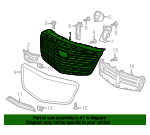 84180921 - Front Upper Grille 2017-2019 Cadillac CTS | Chevrolet Parts ...