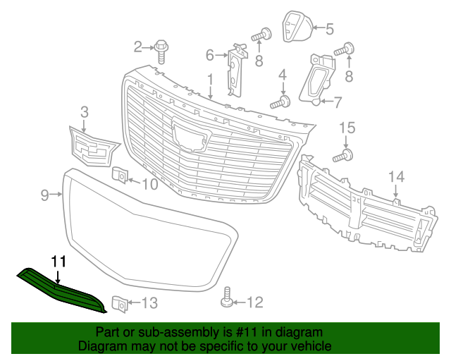 2014-2019 Cadillac CTS Front Lower Bumper Fascia Energy Absorber ...