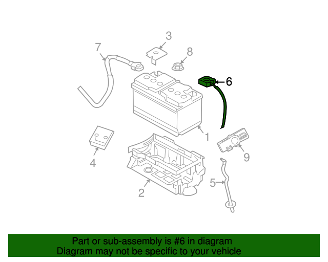 2005-2019 Mopar Negative Cable 4607550AA | TascaParts.com