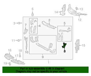 2015-2017 Toyota Camry Upper Arm 52142-06140 | Toyota San Diego Parts