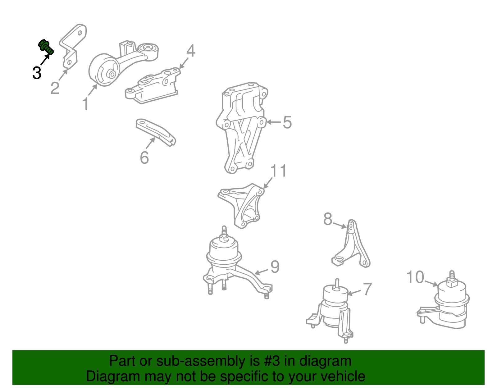 2014-2019 Toyota Highlander Link Bolt 91552-L1030 | Toyota Parts Center