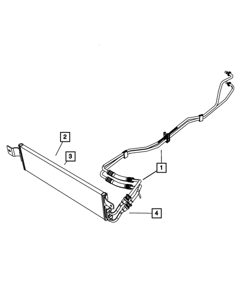 Lines, Transmission Oil Cooler for 2007 Jeep Wrangler | Mopar Factory Parts