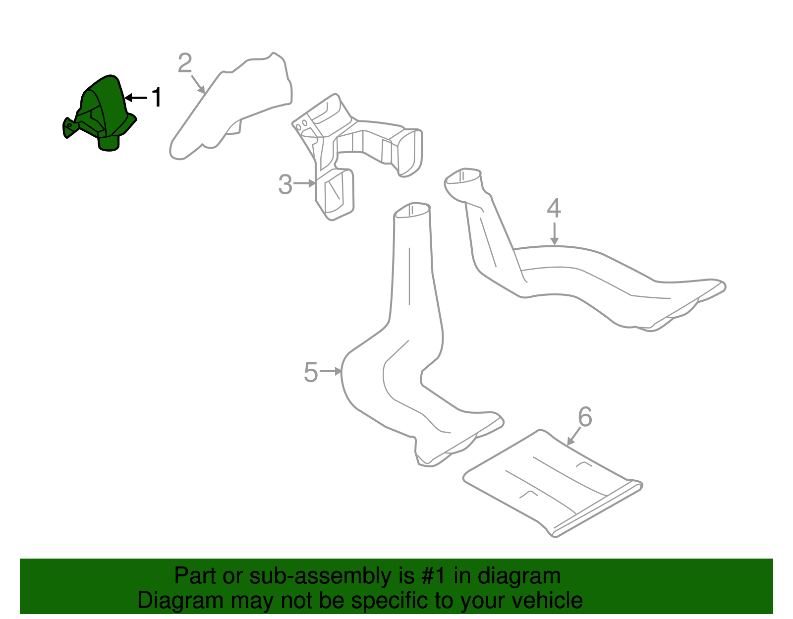 2017-2019 Infiniti QX30 Heater Duct 27851-5DA1A | Faulkner Infiniti of ...