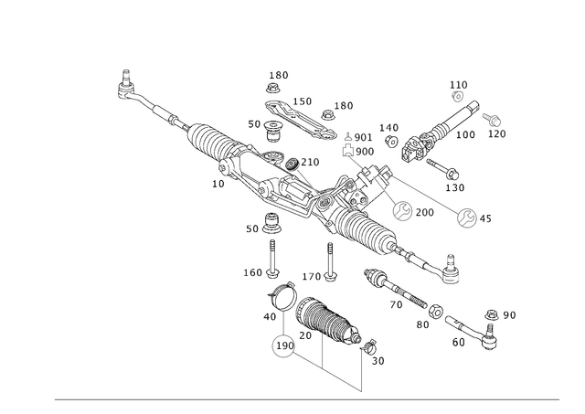 1994-2012 Mercedes-Benz Steering 230-460-08-00 | MB OEM Parts