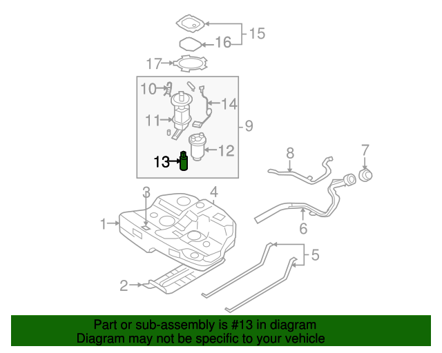 2006-2010 Hyundai Sonata Fuel Pump 31111-3K000 | OEM Parts Online