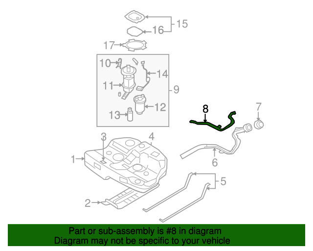 2006-2010 Hyundai Sonata Hose 31072-3K600 | OEM Parts Online