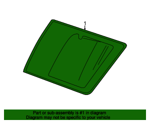 23220279 - Passenger Side Quarter Rear Window 2015-2020 GM | Gateway ...