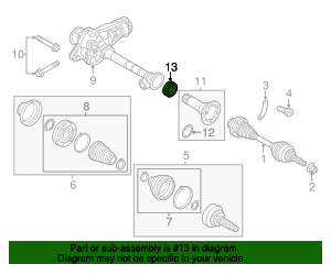 2004-2017 Volkswagen Touareg Drive Axle Shaft Seal 0AA-409-189-A | OEM ...