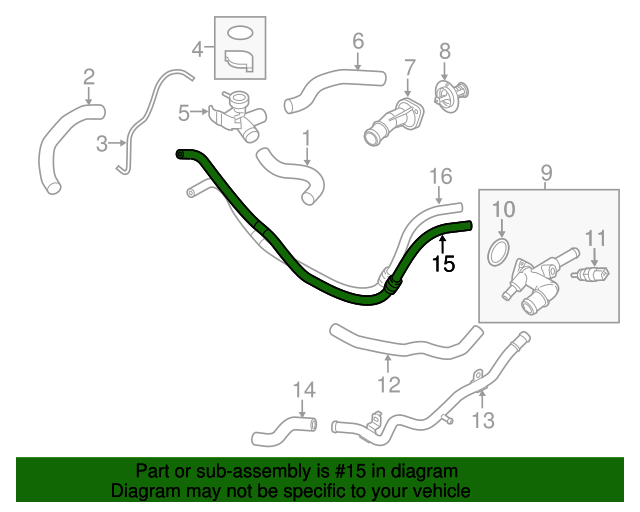 2014-2016 Kia Oil Cooler Tube 25420 3X101 | OEM Parts Online