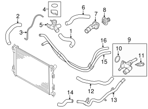 2014-2016 Kia Oil Cooler Tube 25420-3X000 | OEM Parts Online