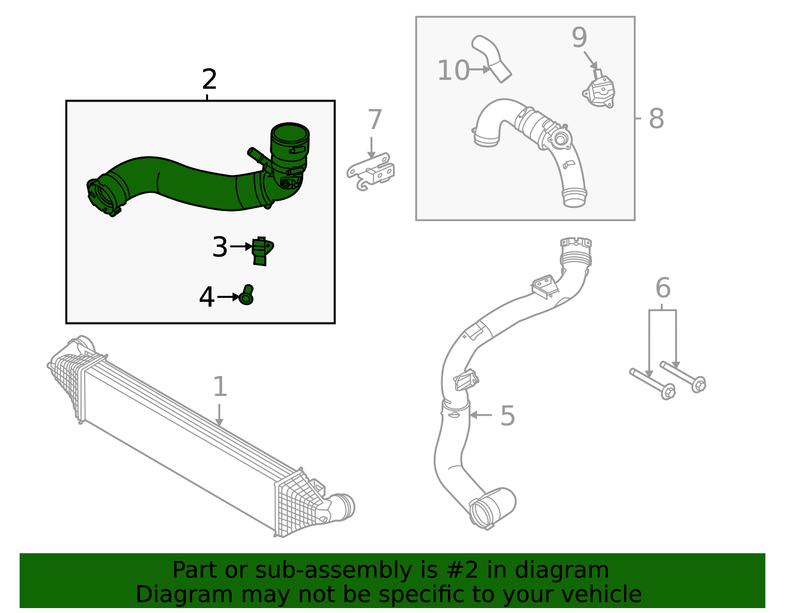 PZ1Z-6F073-E - Inter-Cooler Pipe 2023-2025 Ford | AutoNation Parts