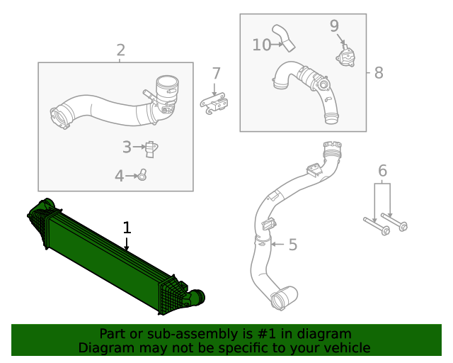 2020-2024 Ford Inter-Cooler LX6Z-6K775-A | OEM Parts Online