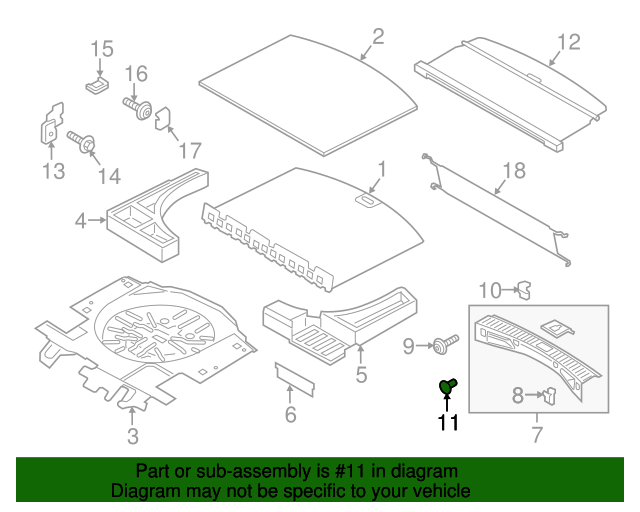2012-2023 Ford Lift-Gate Trim Scuff Plate Clip W715926-S300 | OEM Parts ...
