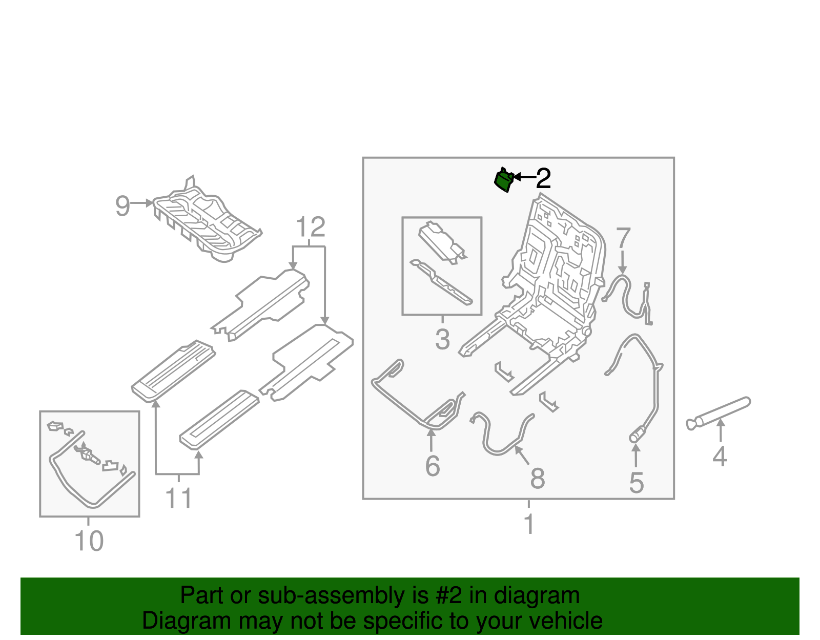 2013-2020 Nissan Pathfinder Frame Assembly Damper 886C0-3JA0A | Nissan ...
