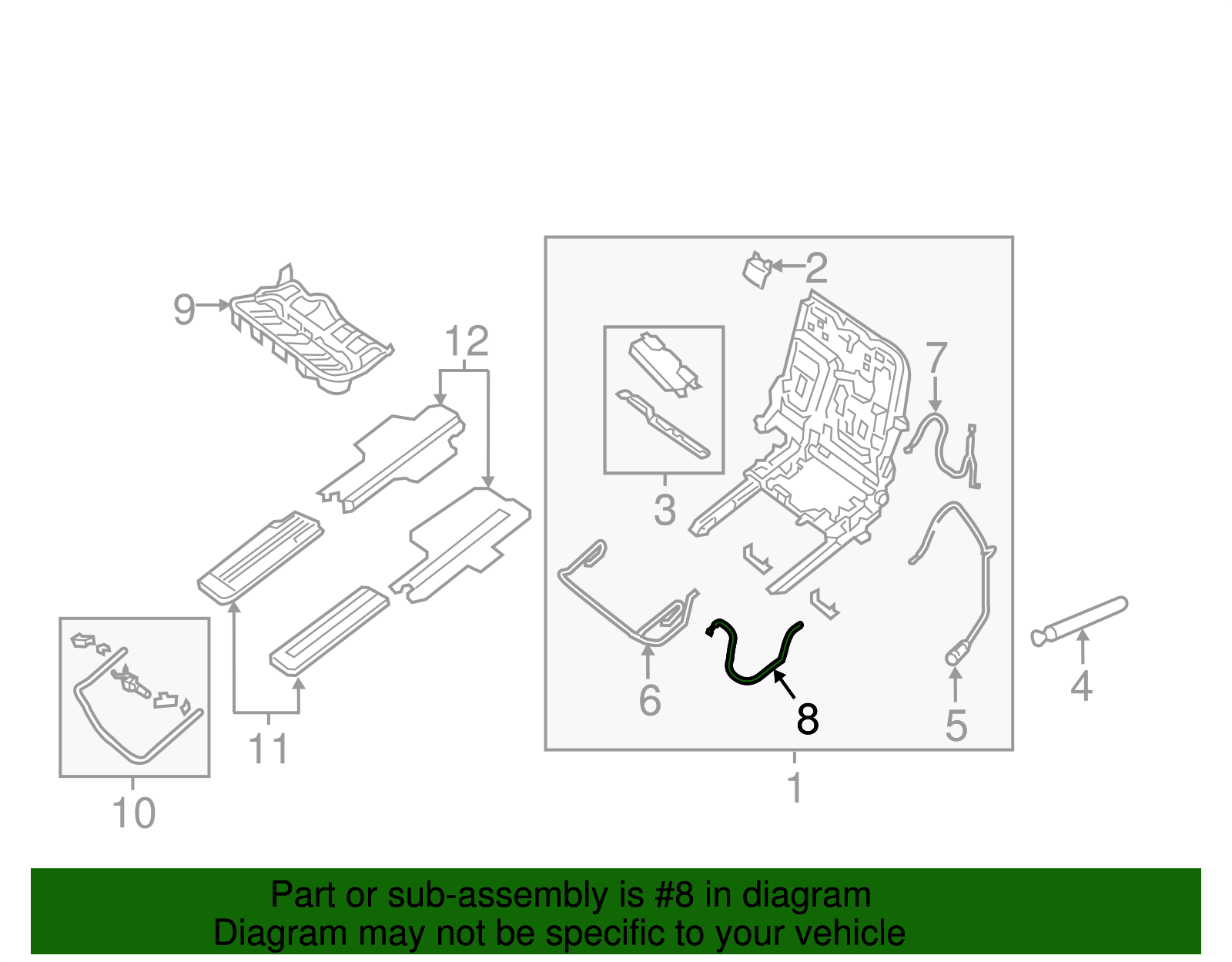 2013-2020 Nissan Pathfinder Control Cable 88356-3JA0A | QuirkParts