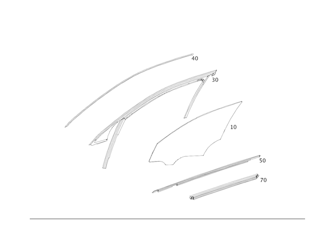 2016-2025 Mercedes-Benz Sealing Rail 253-720-76-05 | MB Online Parts