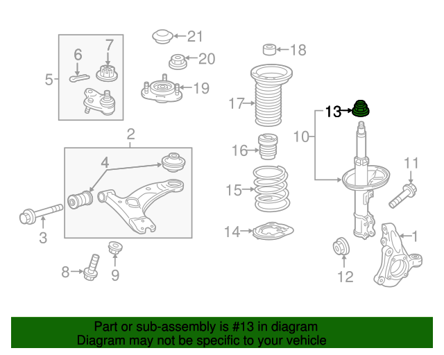 2016-2022 Toyota Top Nut 90177-A0019 | Toyota Parts Center