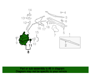 2010-2013 Toyota Highlander Washer Reservoir 85315-0E060 | Toyota Parts ...