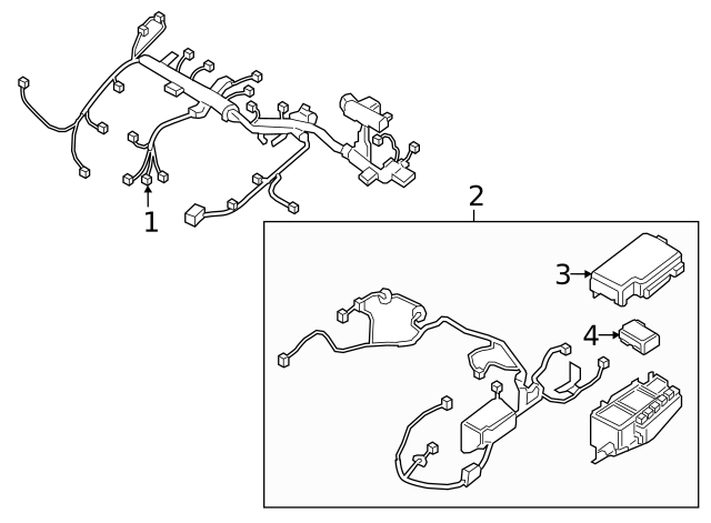 91480-J3200 - Engine Harness - 2019-2021 Hyundai Veloster | World OEM ...