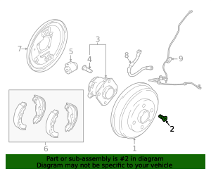 2016-2020 Toyota Brake Drum Screw 90118-WB681 | Toyota Parts Center