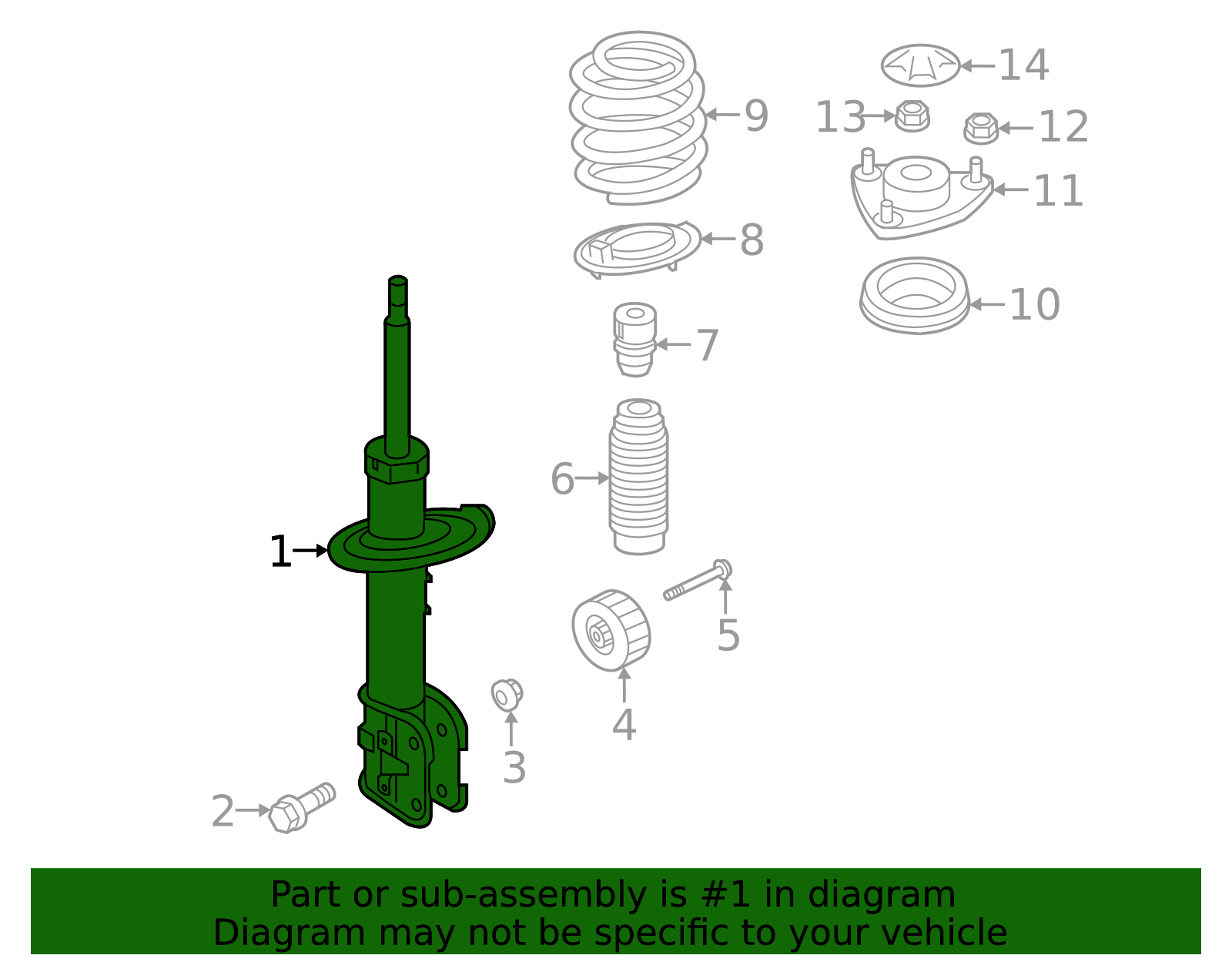 2021-2023 Hyundai Santa Fe Suspension Strut 54651-S2AA0 | QuirkParts