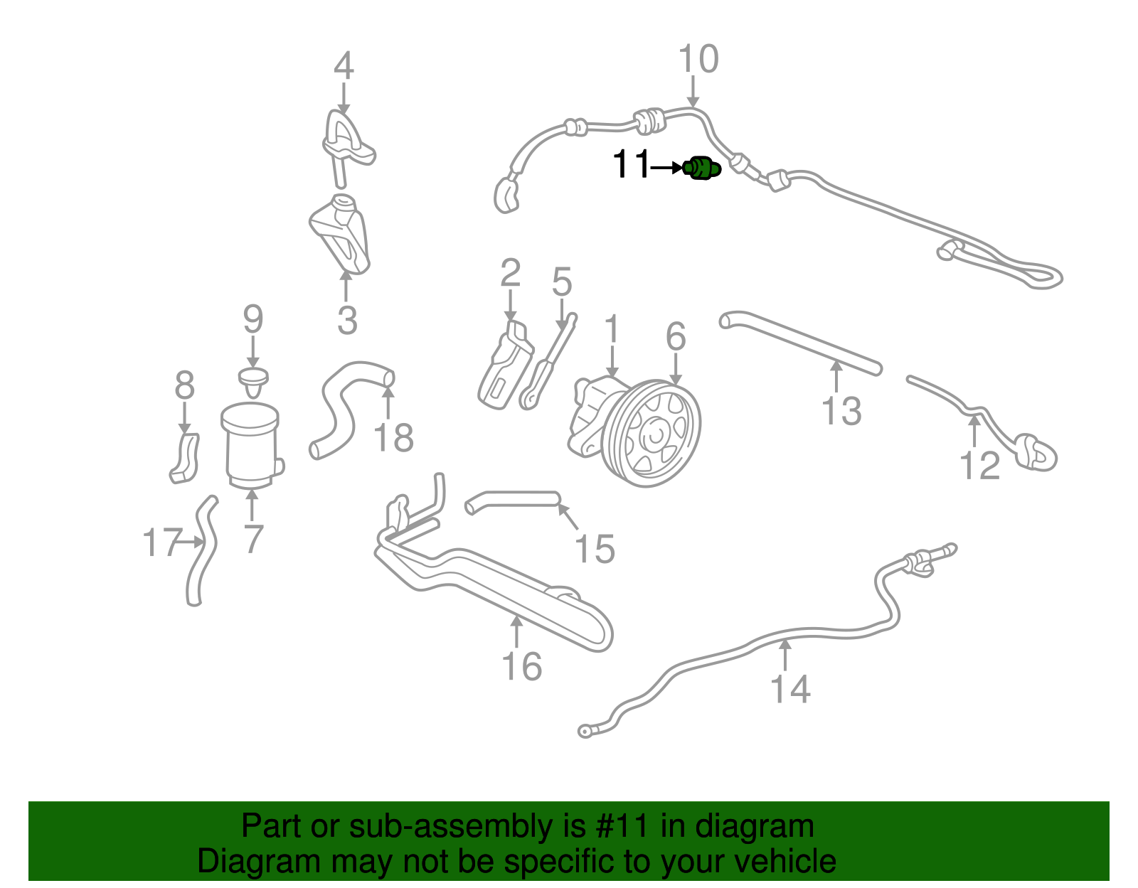 1997-2013 Acura Pressure Switch 56490-P0H-013 | Acura Parts World