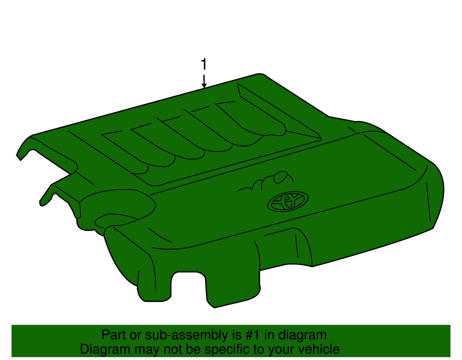 11209-31110 - Engine Cover - 2006-2012 Toyota RAV4 | Conicelli Toyota