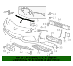 2014-2019 Chevrolet Corvette Front Bumper Fascia Seal 23309567 GM ...