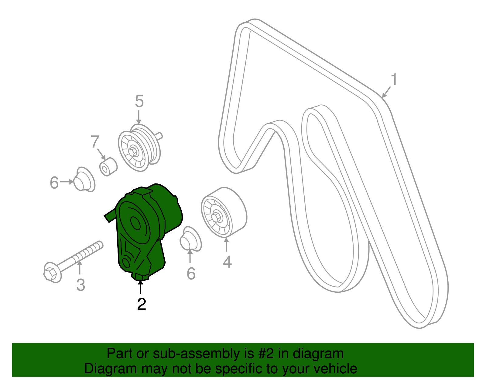 2016-2020 Infiniti Belt Tensioner 11955-5CA0B | INFINITI OF WEST CHESTER