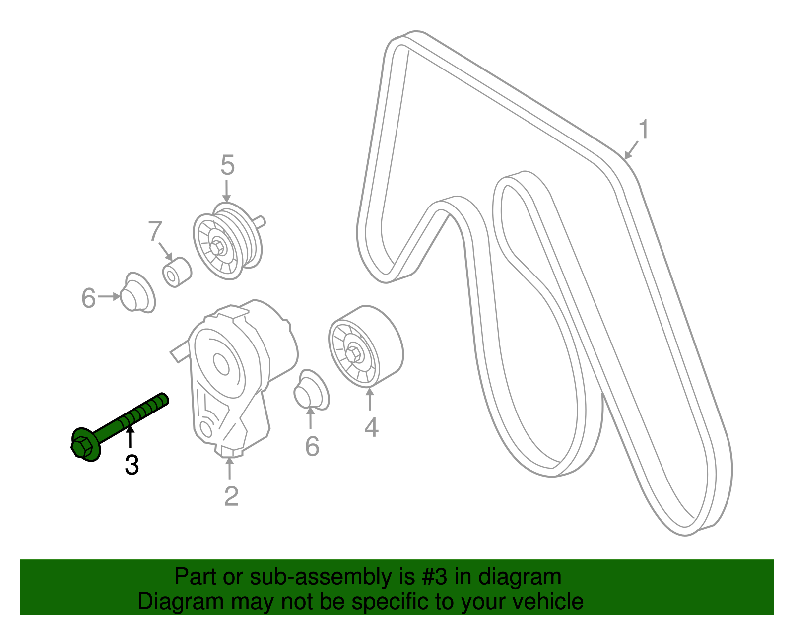 2009-2020 Infiniti Belt Tensioner Bolt 11298-3J200 | Grubbs Infiniti ...
