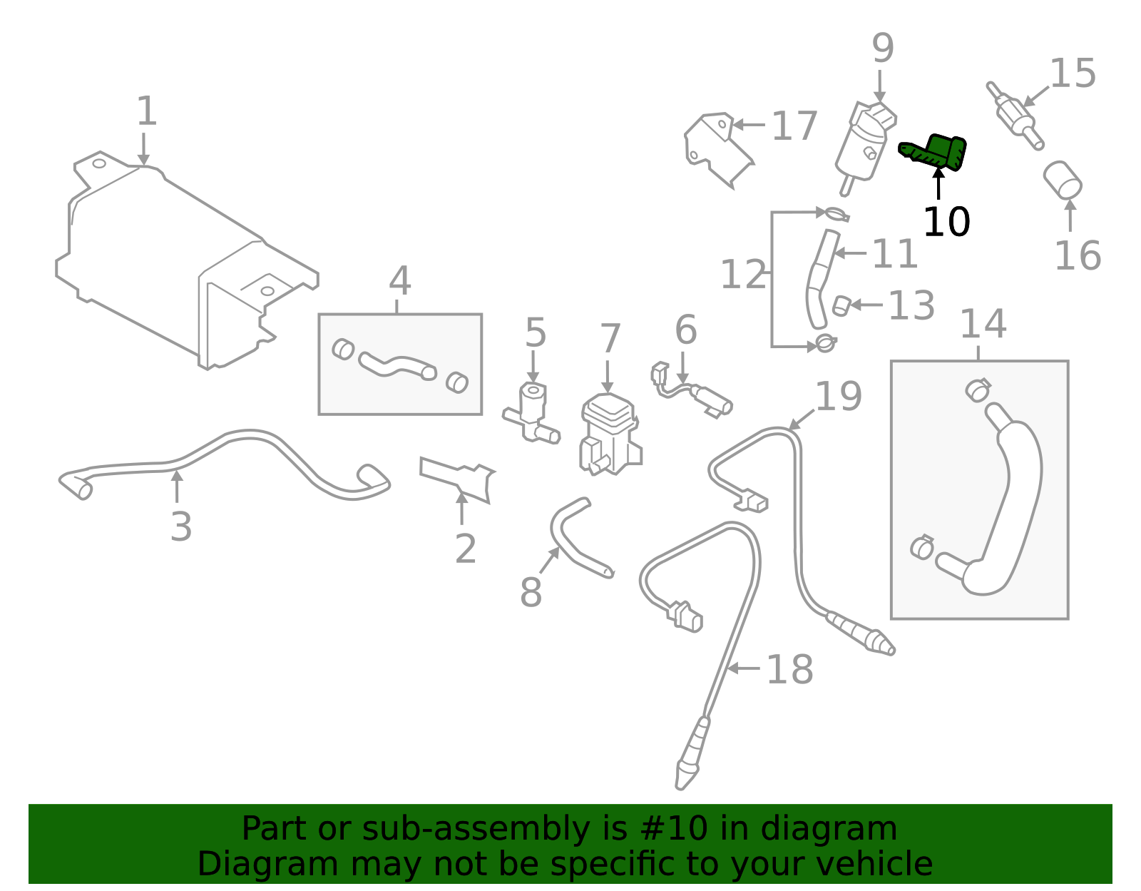 2017-2021 Hyundai Purge Valve Bracket 29011-2B110 | QuirkParts