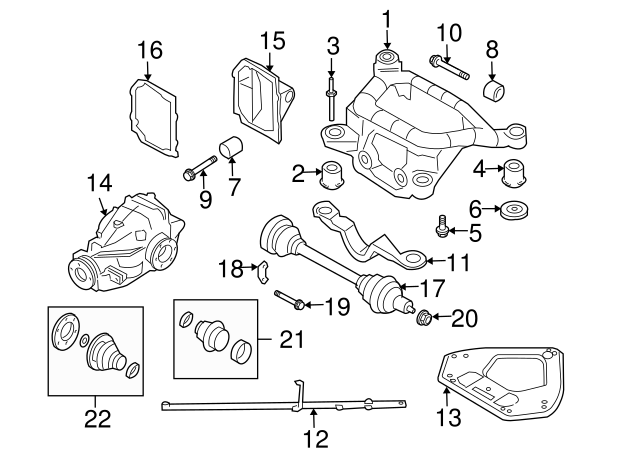 33-32-6-760-361 - Rear Mount Bolt - 1992-2016 BMW | BMWPartsHub